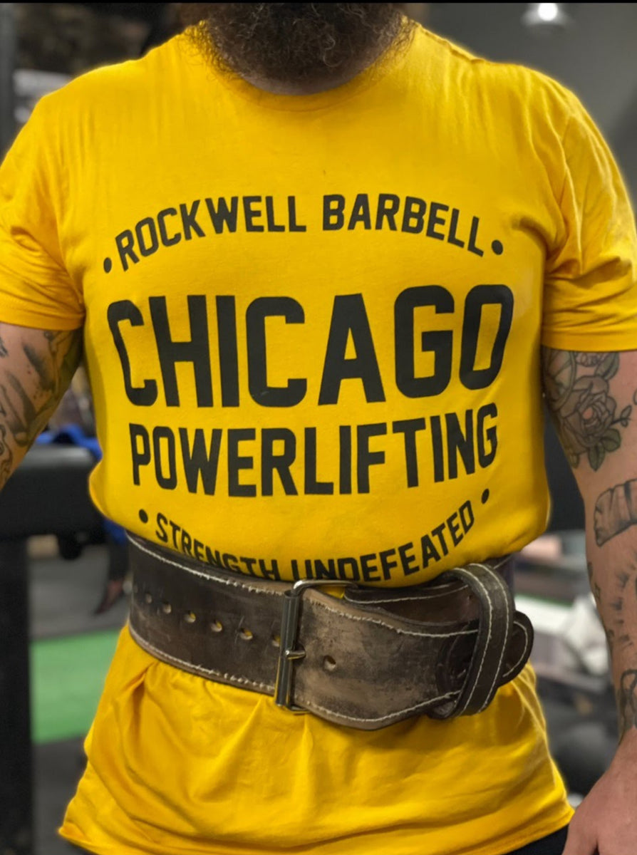Chicago Powerlifting Athletic Shirt (Yellow) – Rockwell Barbell